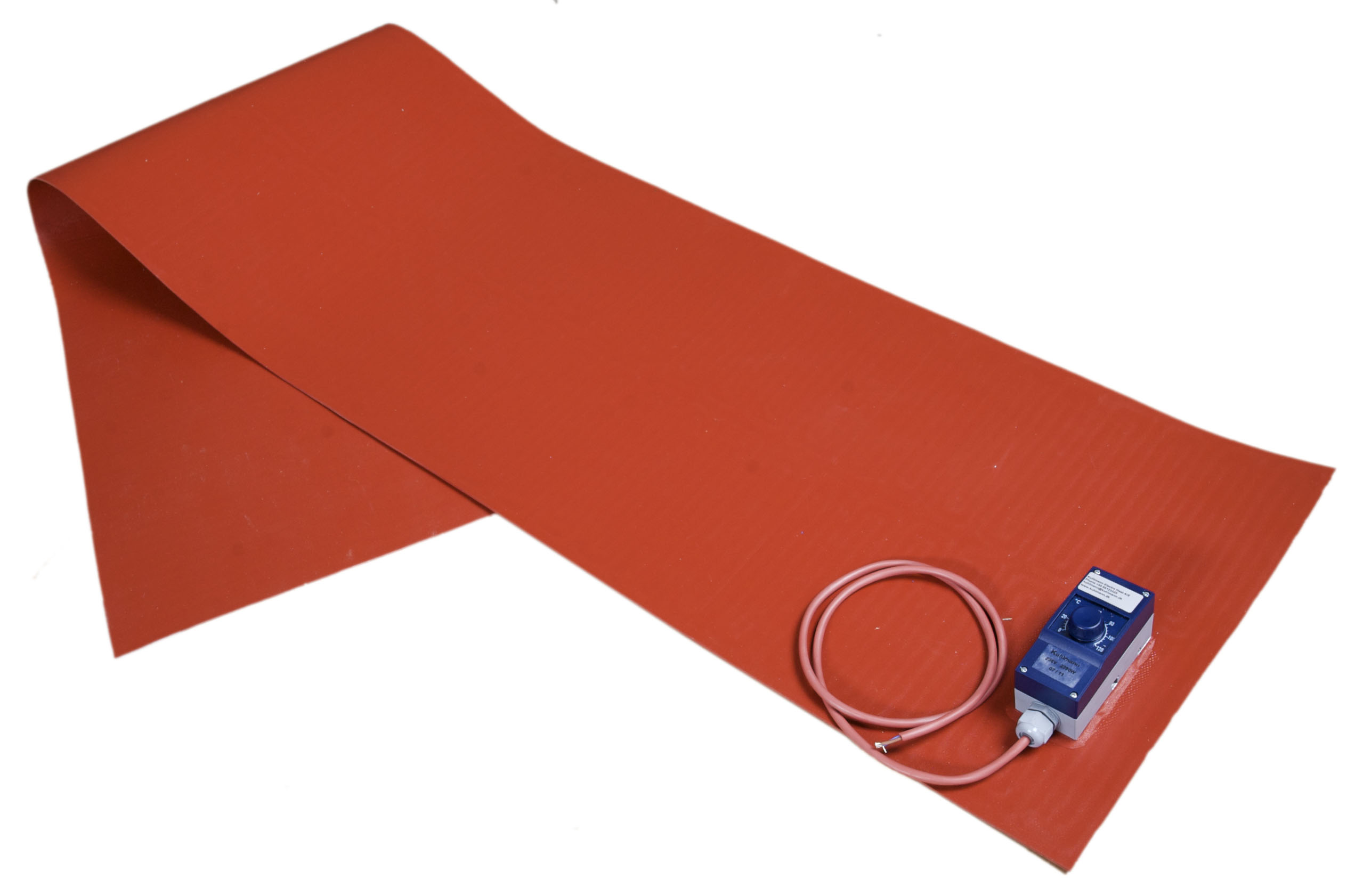 Przemysłowy koc grzewczy 1000 x 590 mm, silikonowy, z regulowanym ...